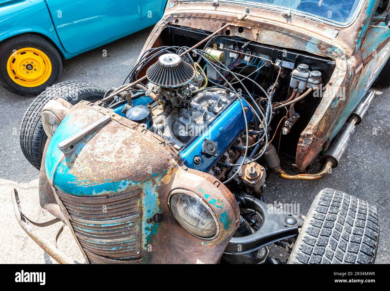 Samara, Russia - May 14, 2023: Customized classic hot rod vehicle with ...