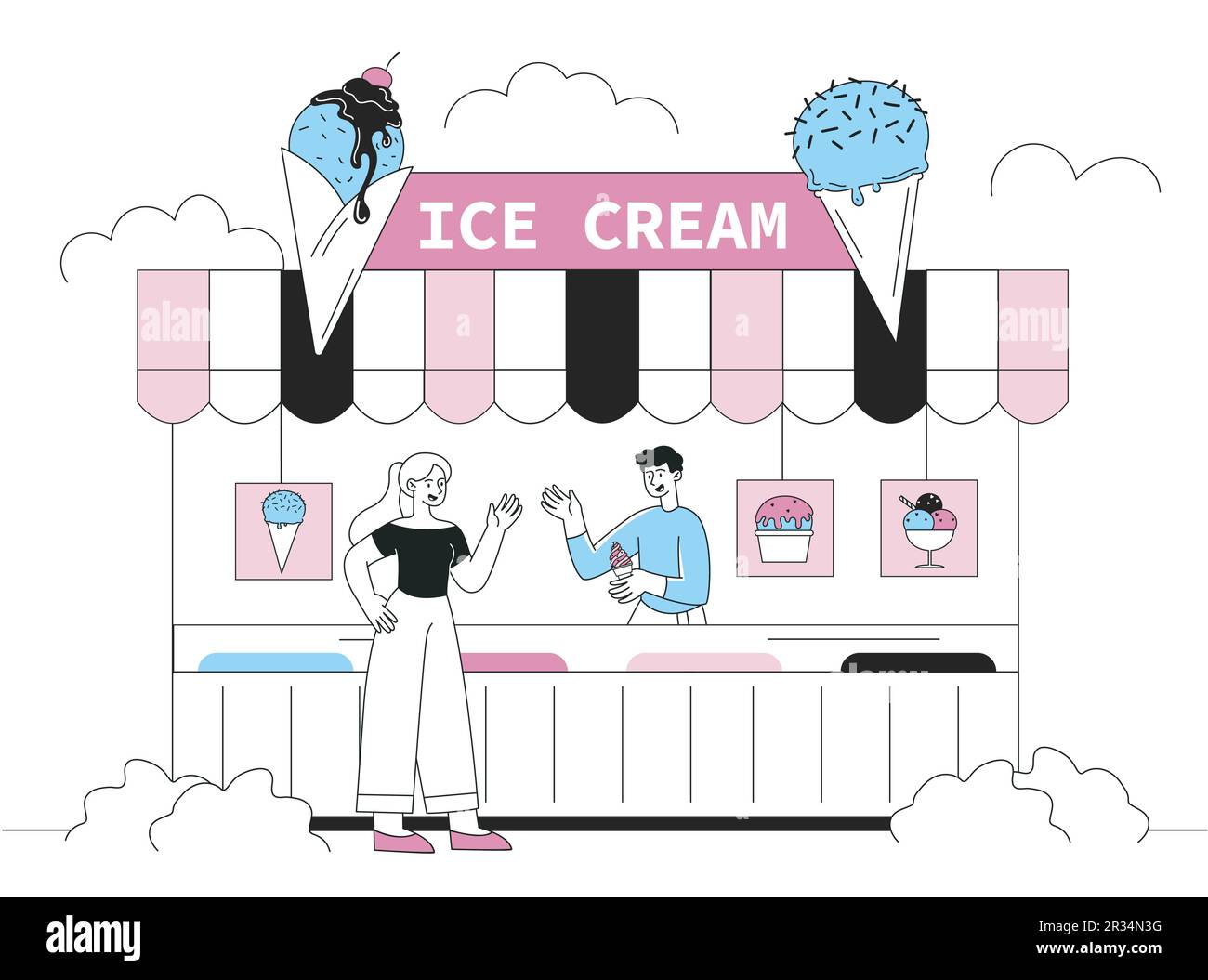 Ice cream concept Stock Vector Image & Art - Alamy