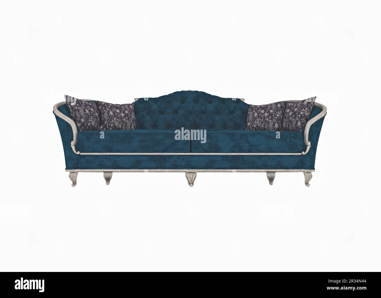 Sofa on wooden floor Cut Out Stock Images & Pictures - Alamy