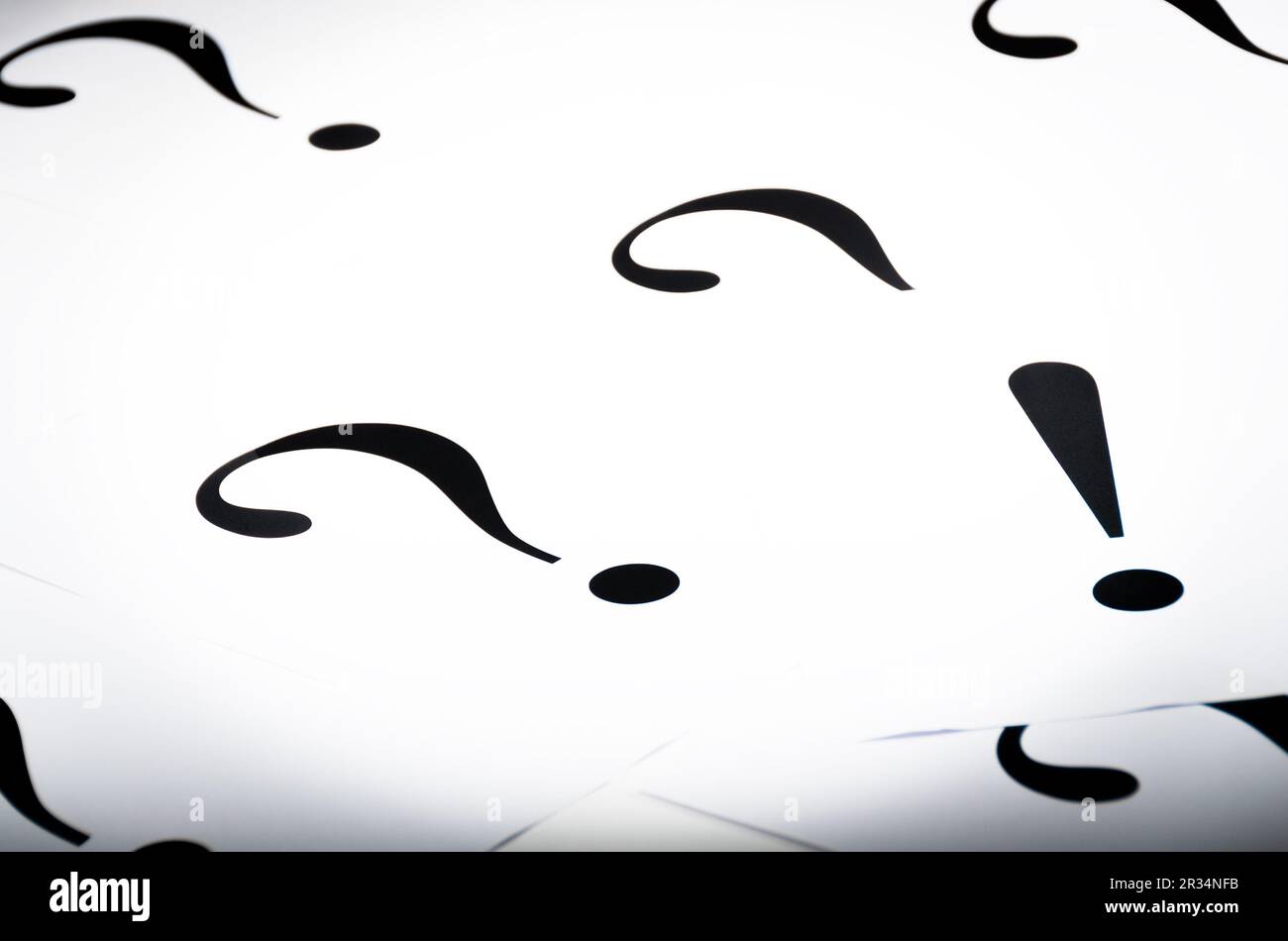 Printed question marks Stock Photo - Alamy