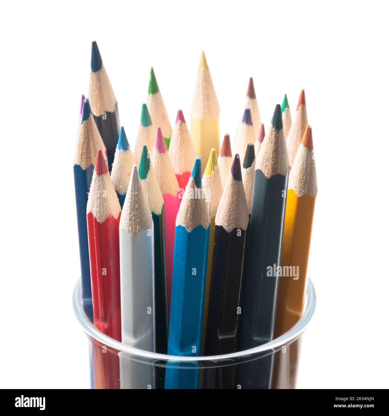 Color pencils in glass hi-res stock photography and images - Alamy