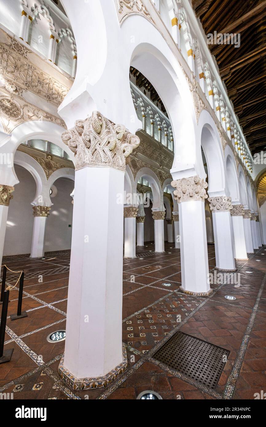 white jewish synagogue, . Santa María la Blanca, synagogue, Toledo ...