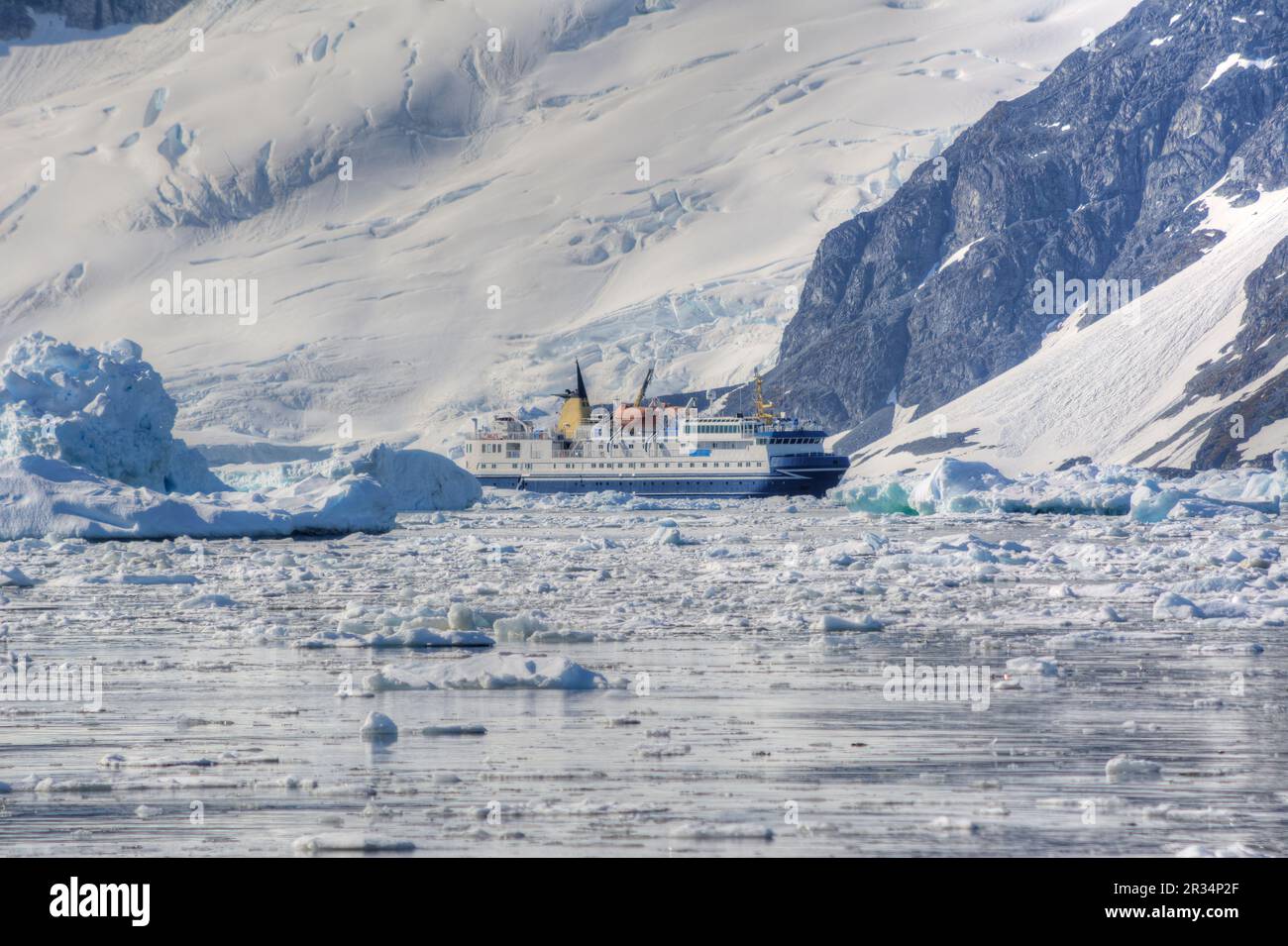 Ocean Nova Expedition ship in Antarctica Stock Photo - Alamy