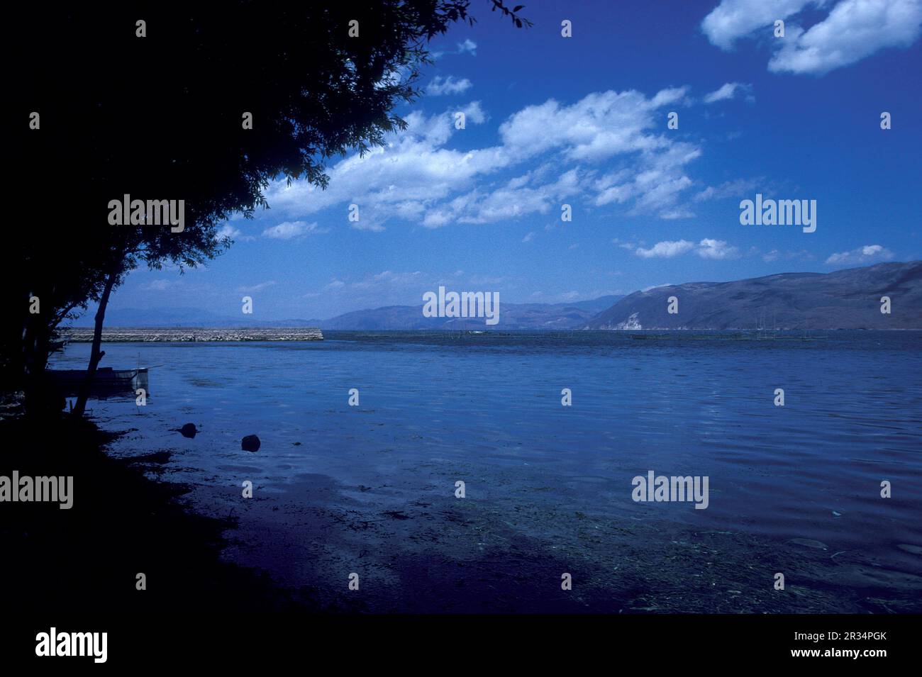 the Landscape at the Town of Dali on the Er Hai Lake in the province of ...