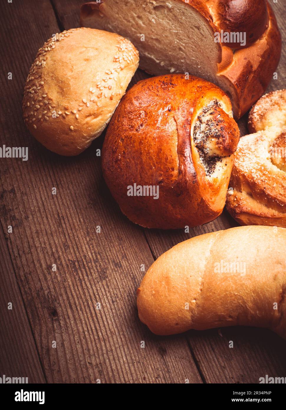 Various types whole wheat bread hi-res stock photography and images - Alamy