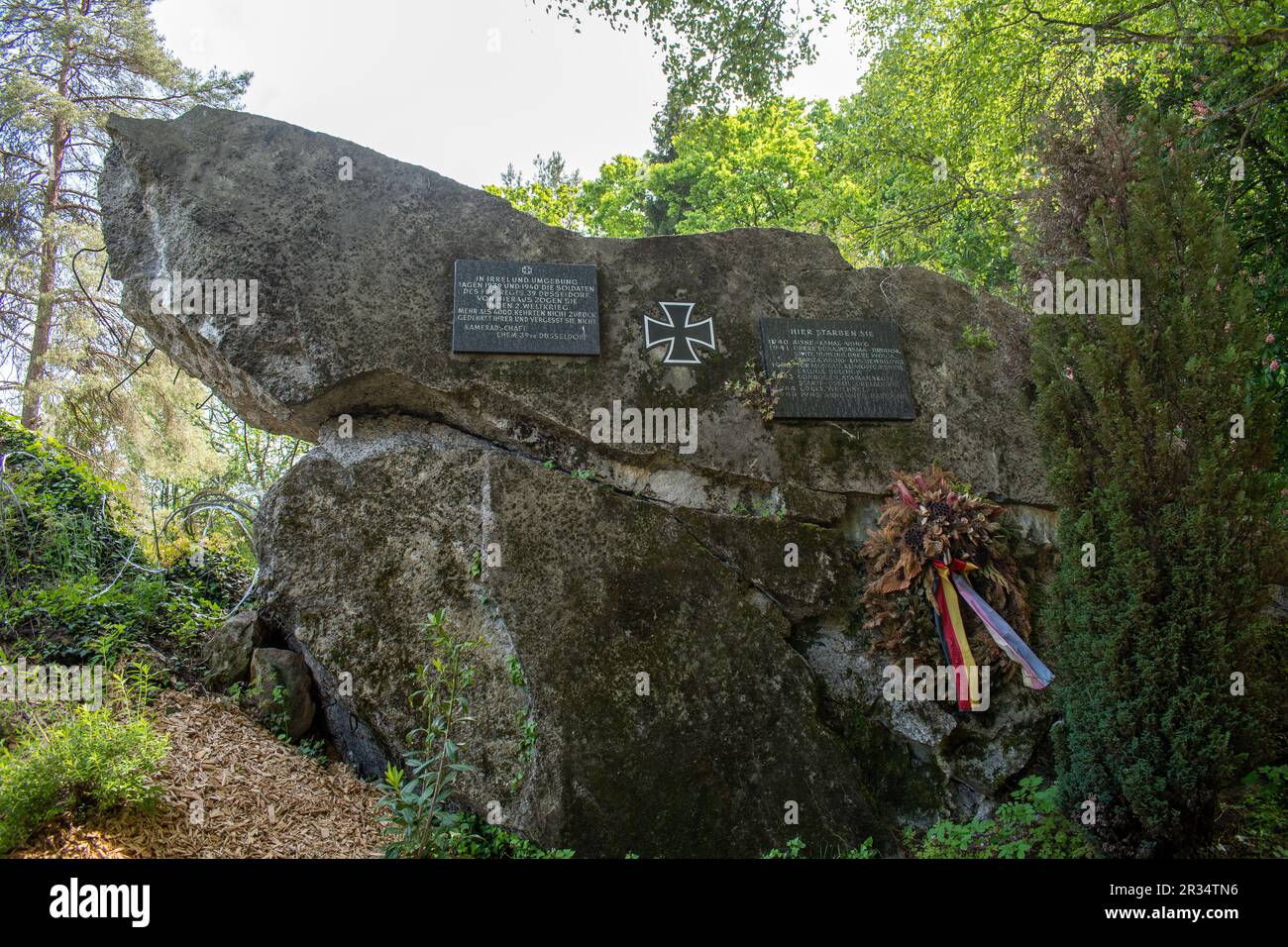 Exploring the remnants of history. The Westwall bunker in Irrel stands ...