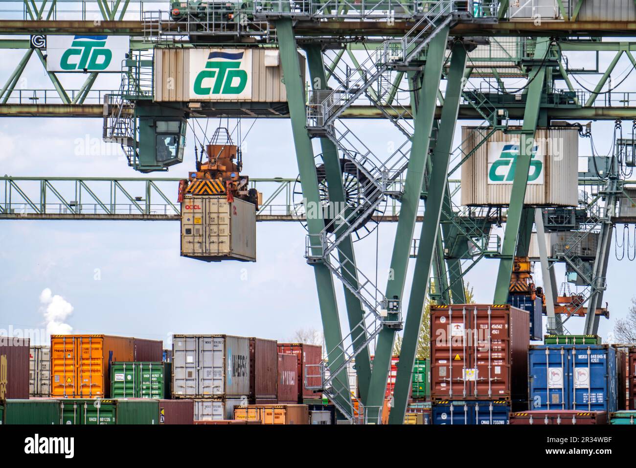 Port of Dortmund, Container Terminal Dortmund CTD, Trimodal Terminal ...