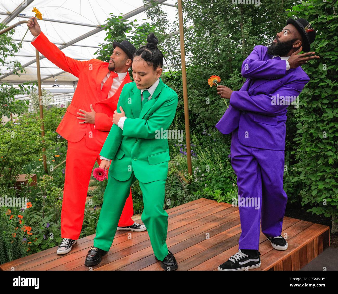 London, UK. 22nd May, 2023. In the The Sadlers Wells East Garden ...