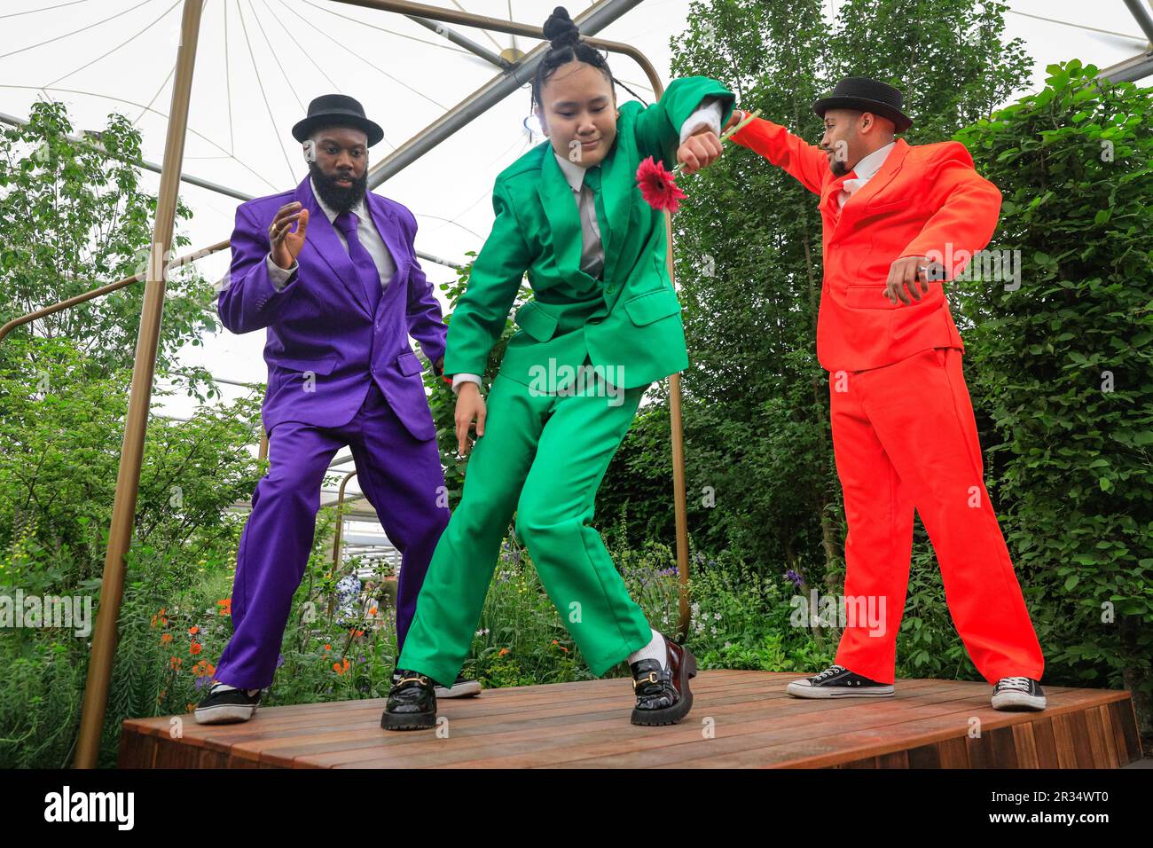 London, UK. 22nd May, 2023. In the The Sadlers Wells East Garden ...