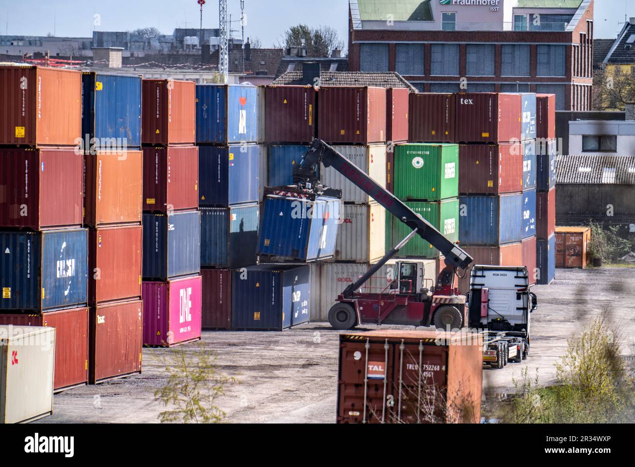 Port of Dortmund, Container Terminal Dortmund CTD, Trimodal Terminal ...