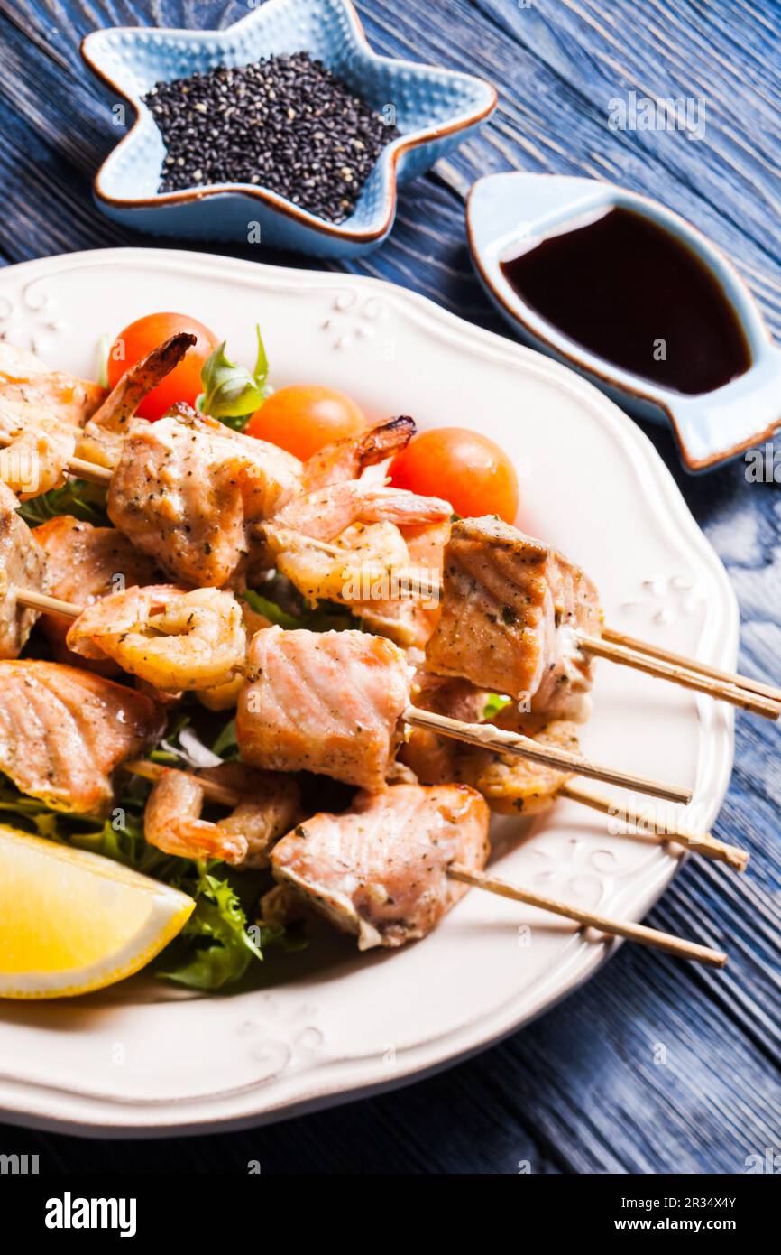 Fish shashlik hi-res stock photography and images - Alamy