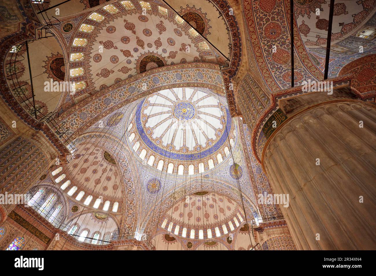 Blue Mosque (Sultan Ahmeth Camii) year 1616, Istanbul, Turkey, Asia ...