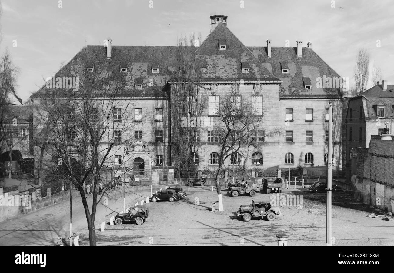 The famous Nuremberg courthouse where the trial of Nazi war criminals ...