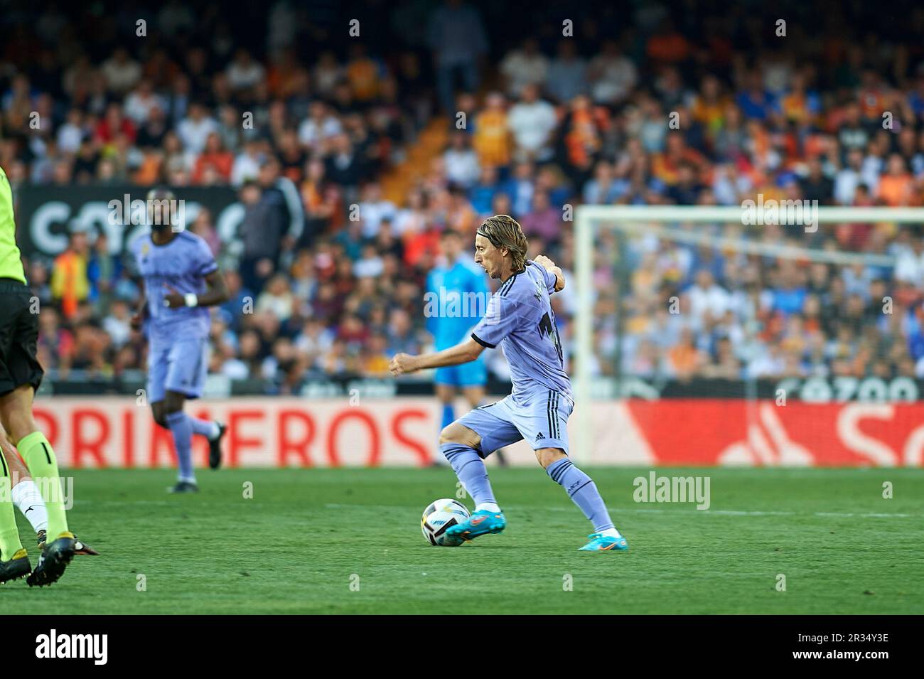 Luka Modric of Real Madrid CF seen in action during the La Liga ...