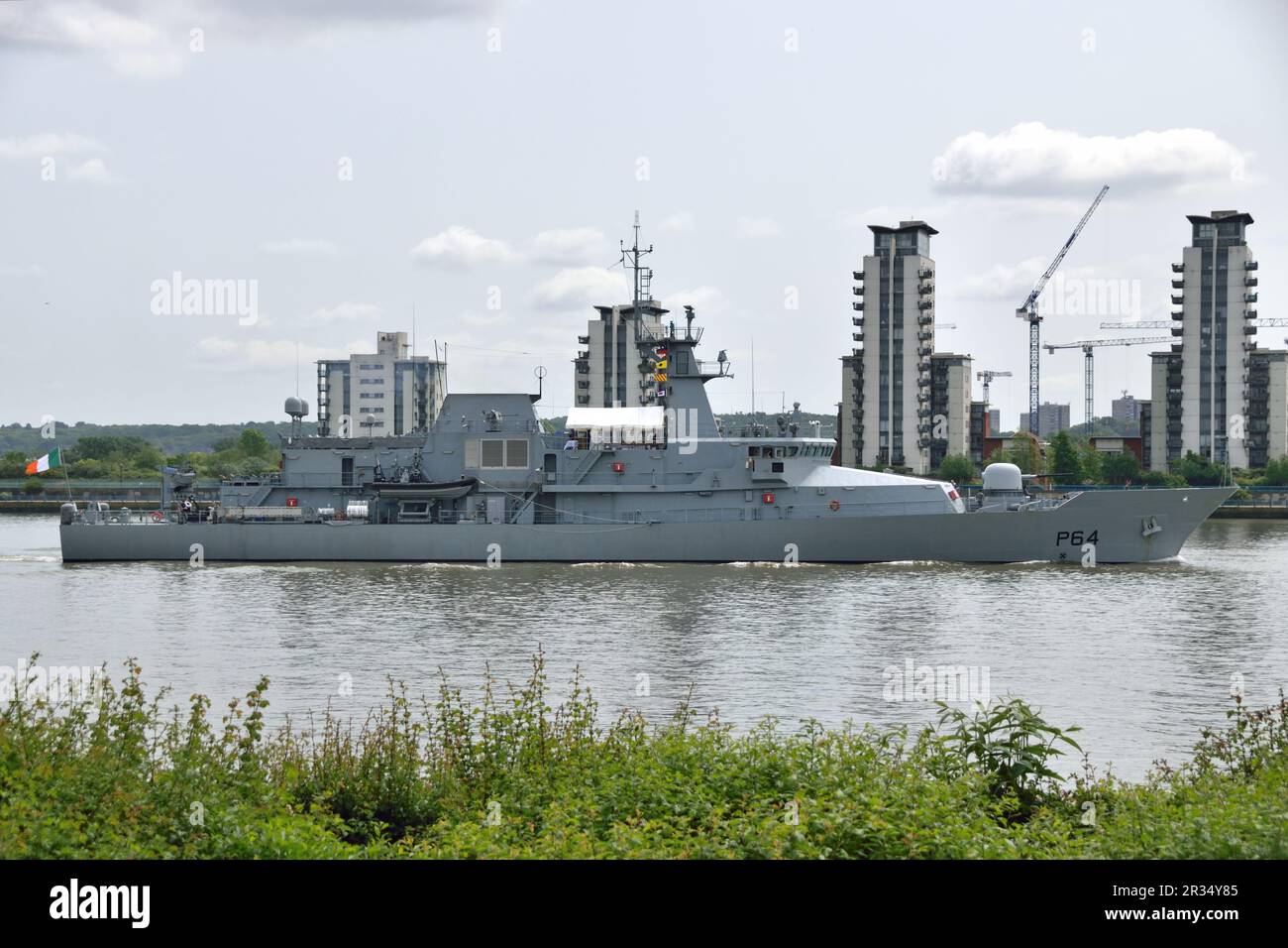 Irish Navy Samuel Beckett-class offshore patrol vessel LÉ GEORGE ...