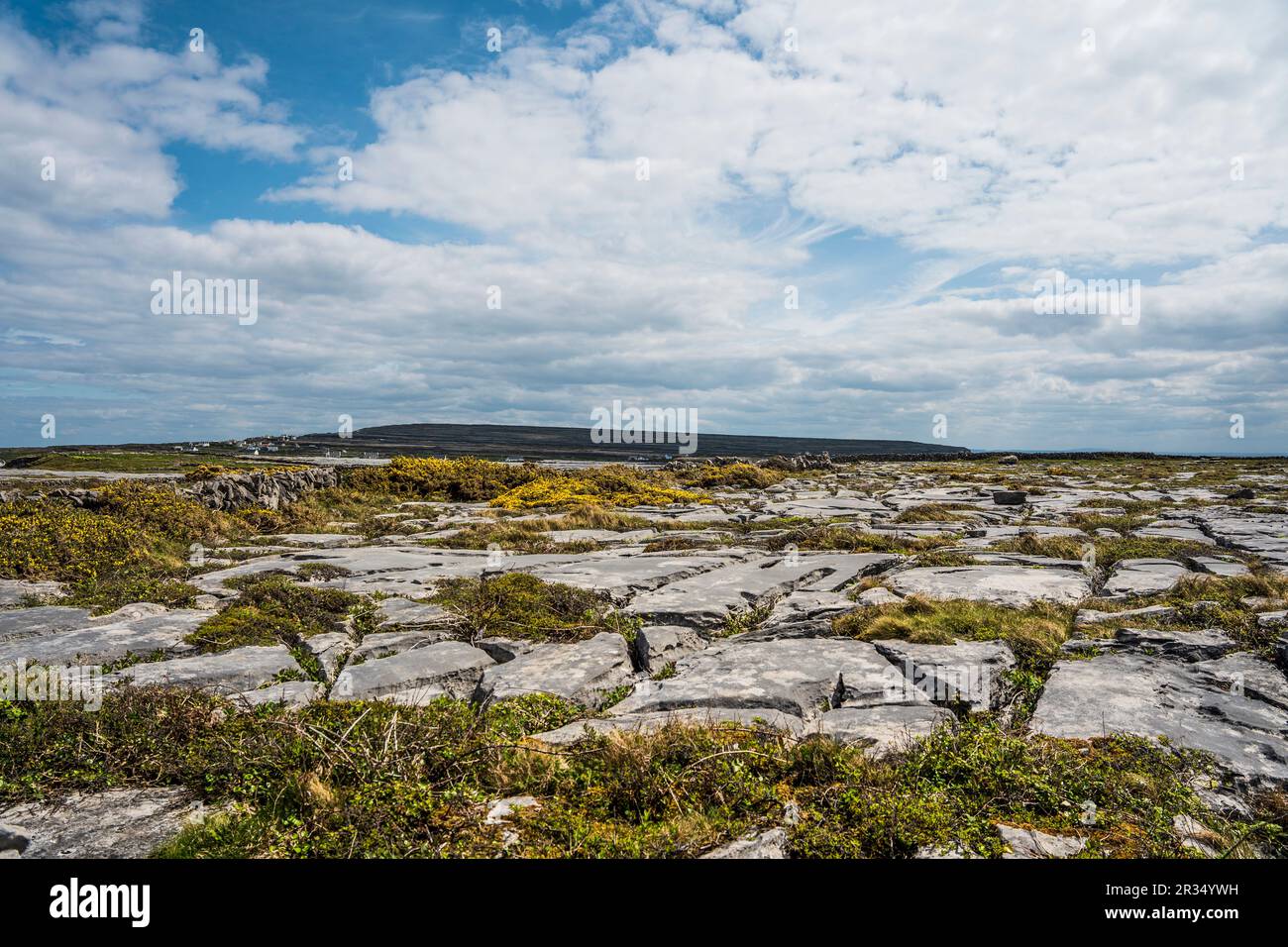 View from Dún Aonghasa (Fort Aengus) in Inis Mór or Inishmore, the ...