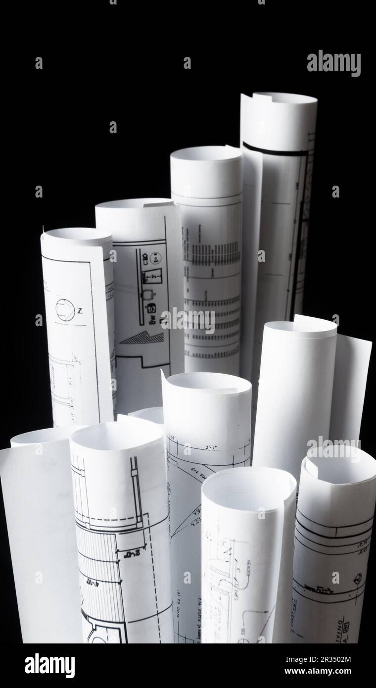 Isolation of several drawings for the project Stock Photo - Alamy