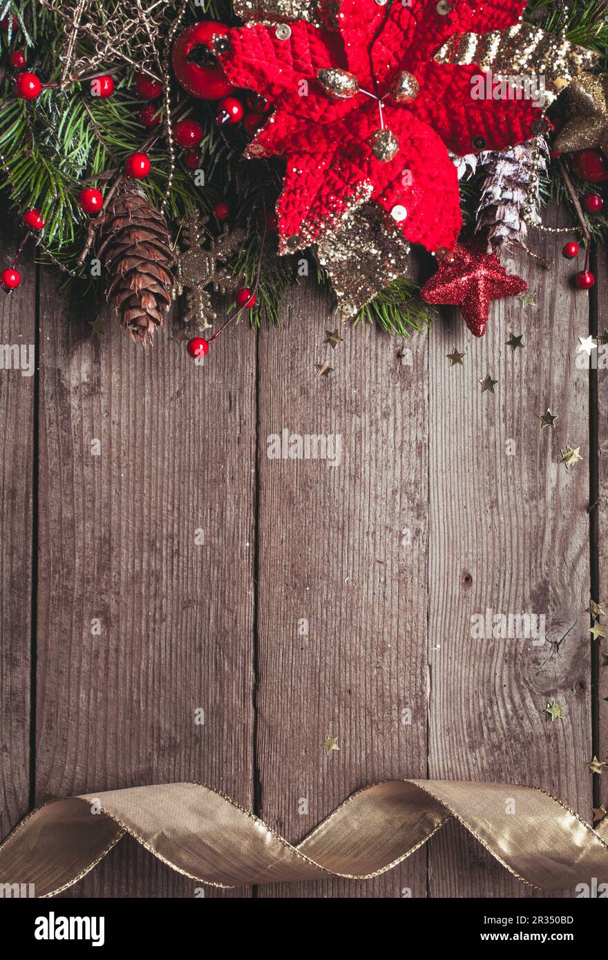 Christmas border design Stock Photo - Alamy