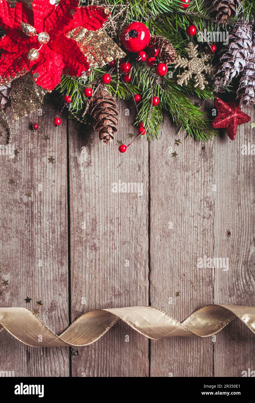 Christmas border design Stock Photo - Alamy