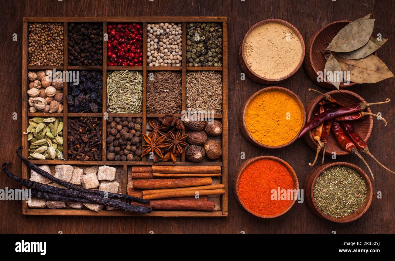 Spice set box hi-res stock photography and images - Alamy
