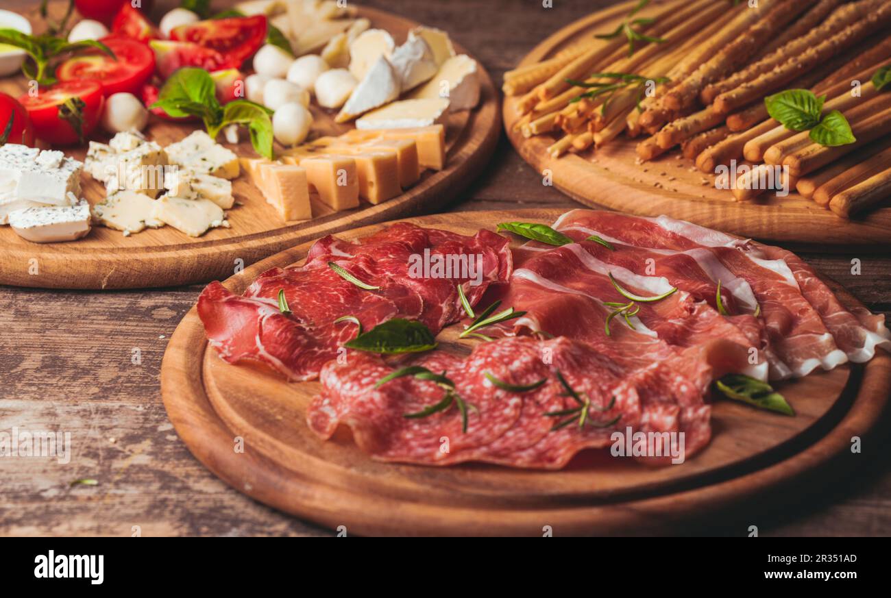 Sliced prosciutto rosemary bread hi-res stock photography and images ...