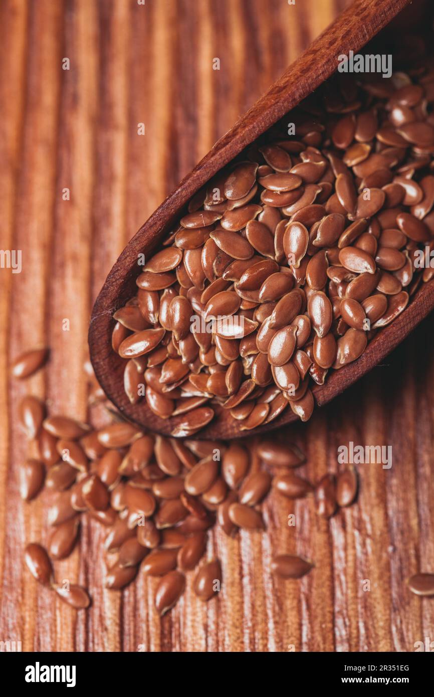 Closeup detail flax seeds hi-res stock photography and images - Alamy