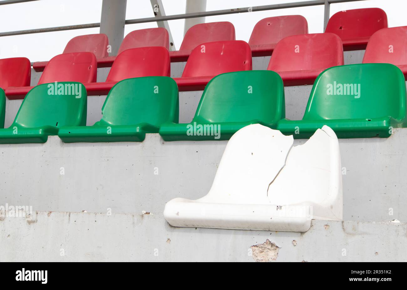 War in Ukraine. Exploded football stadium as a result of rocket attack ...