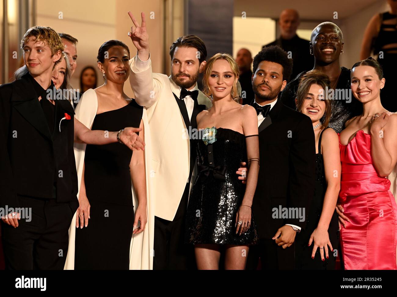 Members of the cast and crew including Abel Makkonen Tesfaye aka The ...