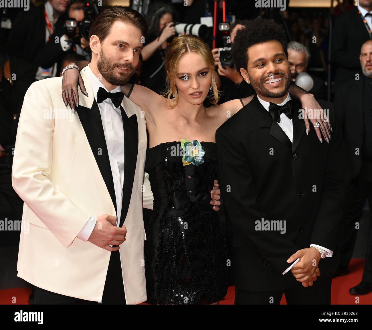 Director Sam Levinson, Lily-Rose Depp and Abel Makkonen Tesfaye aka The ...