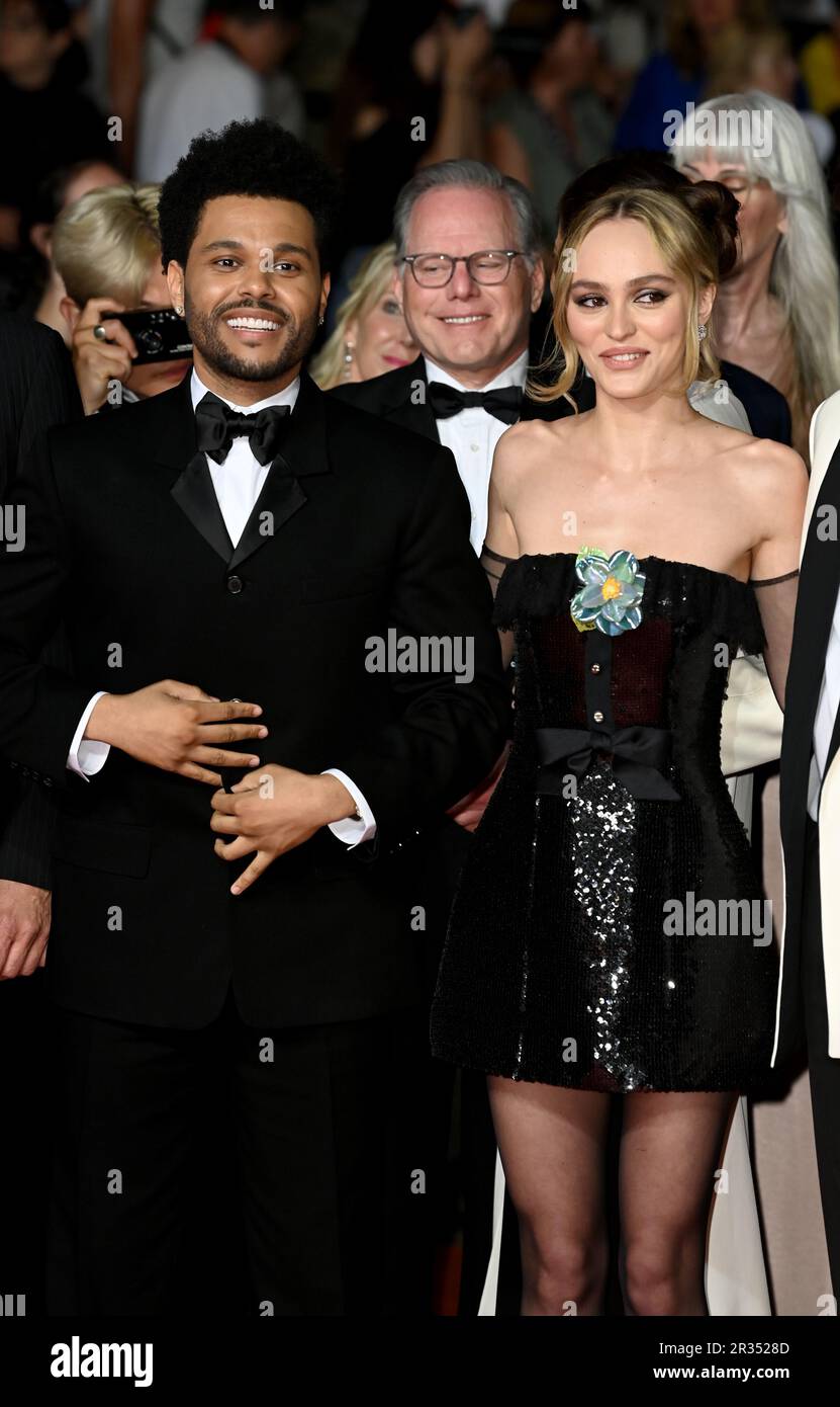Abel Makkonen Tesfaye aka The Weeknd and Lily-Rose Depp attending the ...