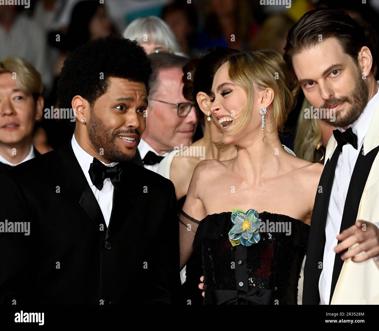 Abel Makkonen Tesfaye aka The Weeknd, Lily-Rose Depp and director Sam ...