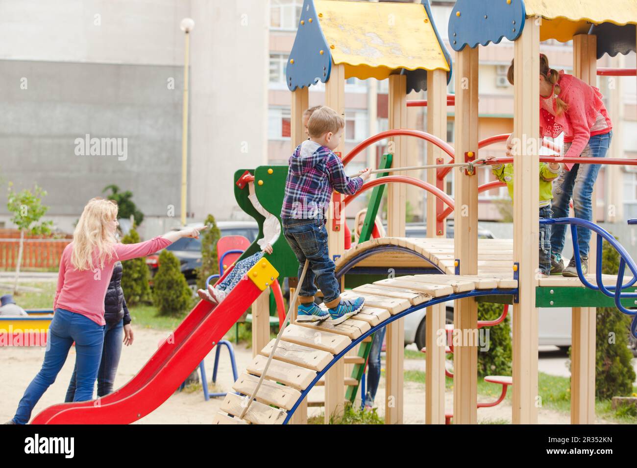 Children at the playground Stock Photo - Alamy