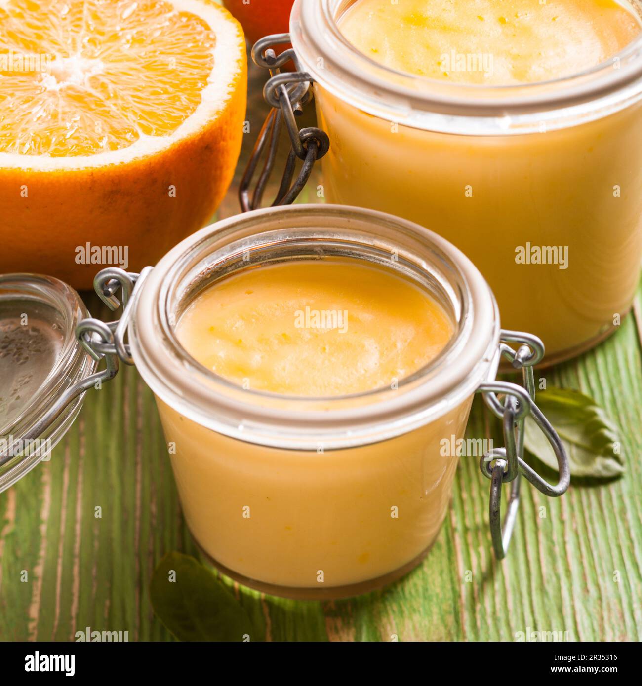 Orange curd jar hi-res stock photography and images - Alamy