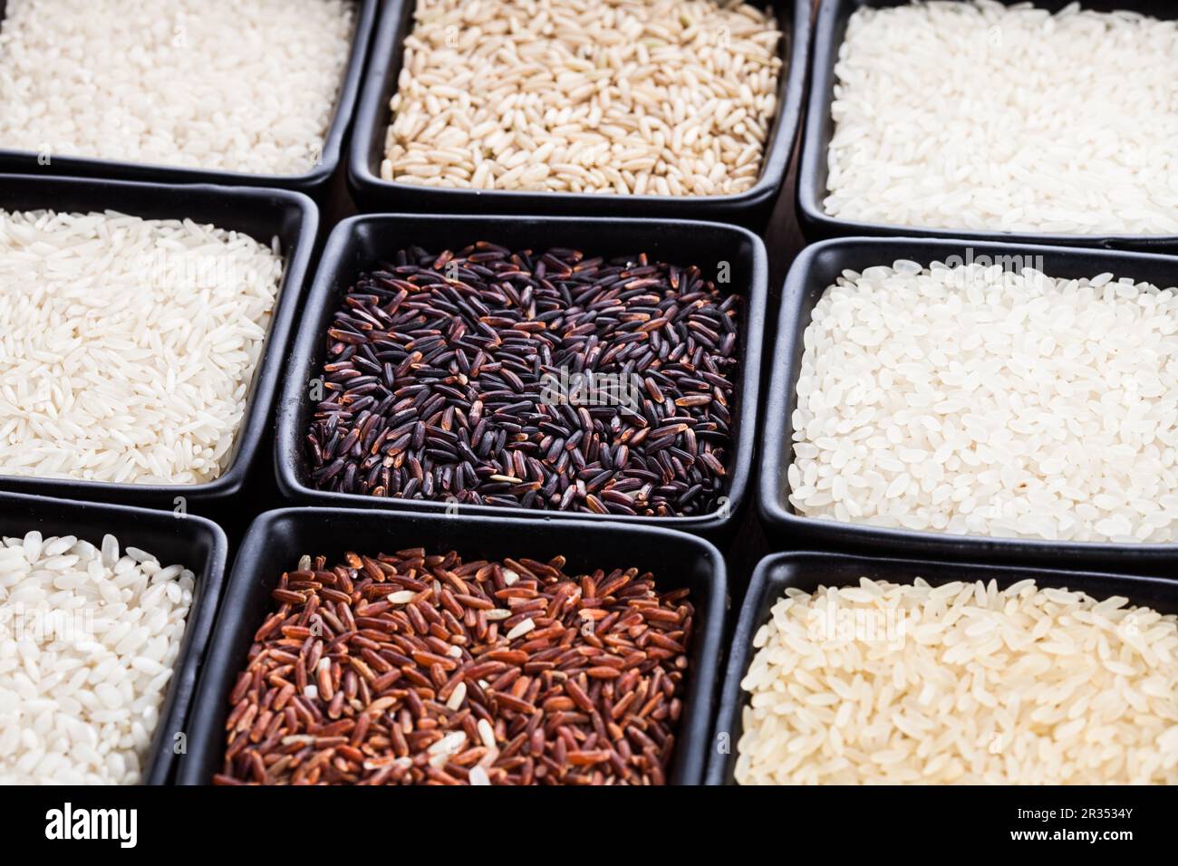 Various types of rice Stock Photo - Alamy
