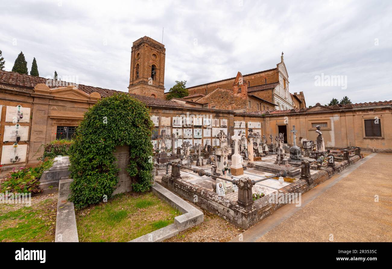 Florence, Italy - April 6, 2022: Cimitero delle Porte Sante, The Sacred ...