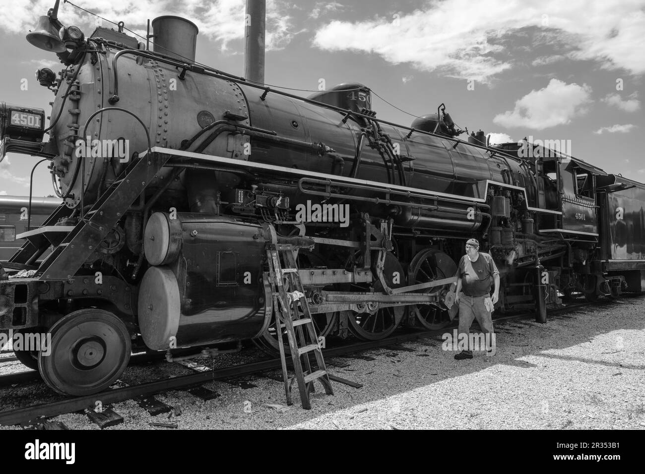 US Southern Railway 4501 2-8-2 "Mikado" steam locomotive Chattanooga Tennessee USA Stock Photo ...