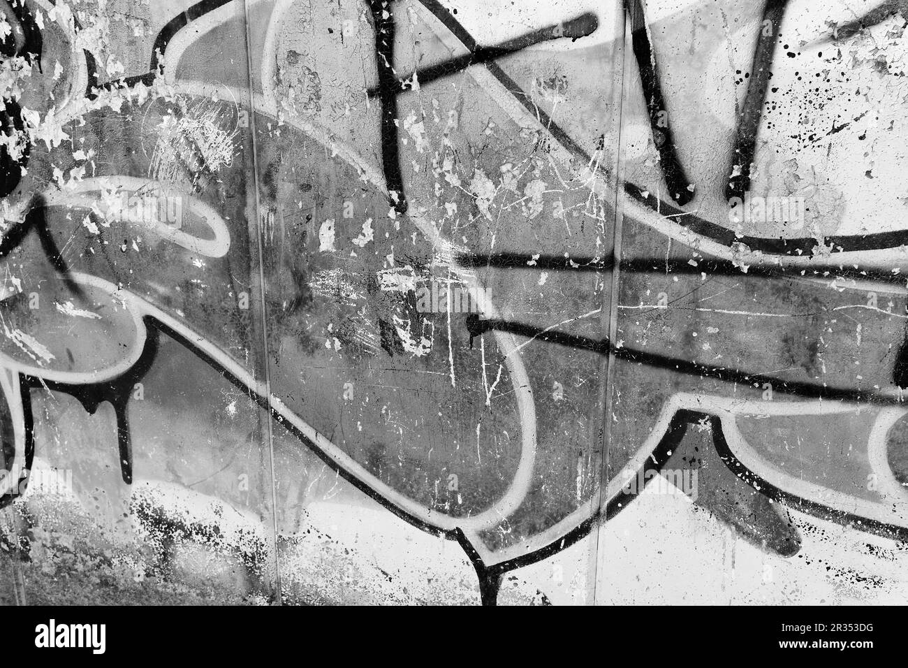 Old graffiti art, adorned with vibrant colors and intricate designs ...