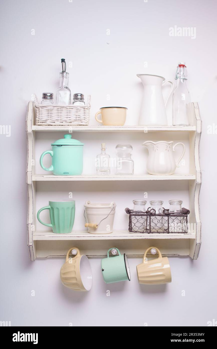 Antique crockery shelf hi-res stock photography and images - Alamy