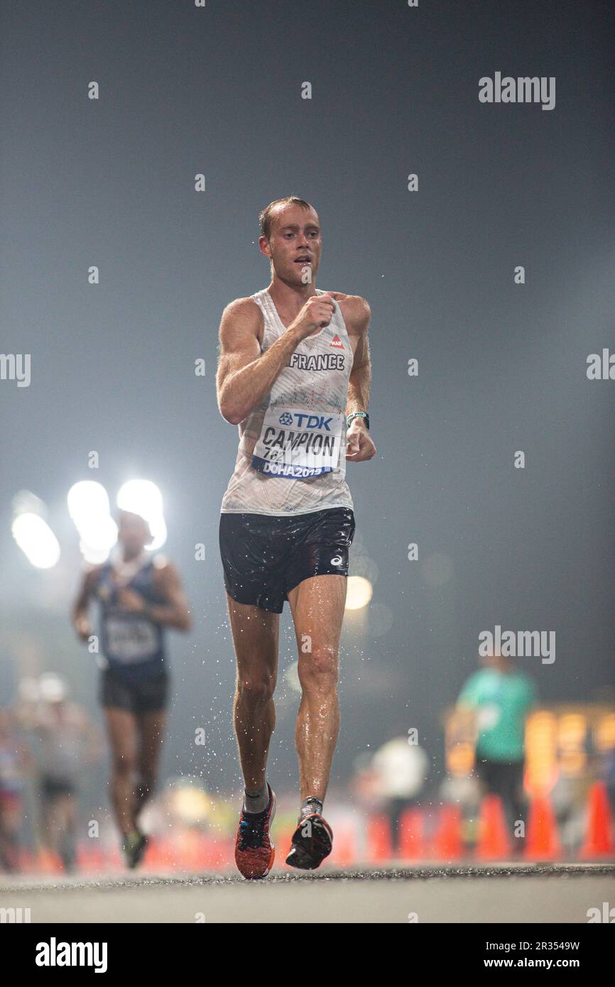 Kevin CAMPION running the 20 Kilometres Race Walk at the 2019 World ...