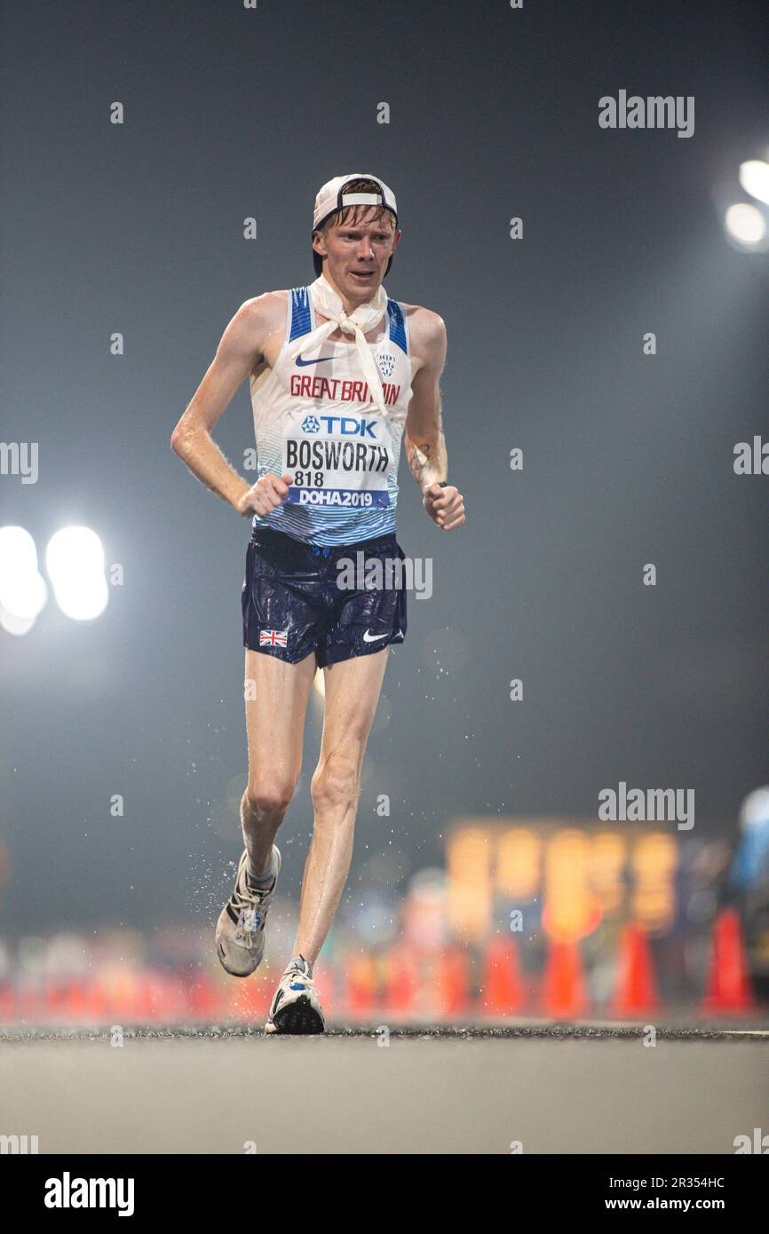Tom BOSWORTH running the 20 Kilometres Race Walk at the 2019 World ...