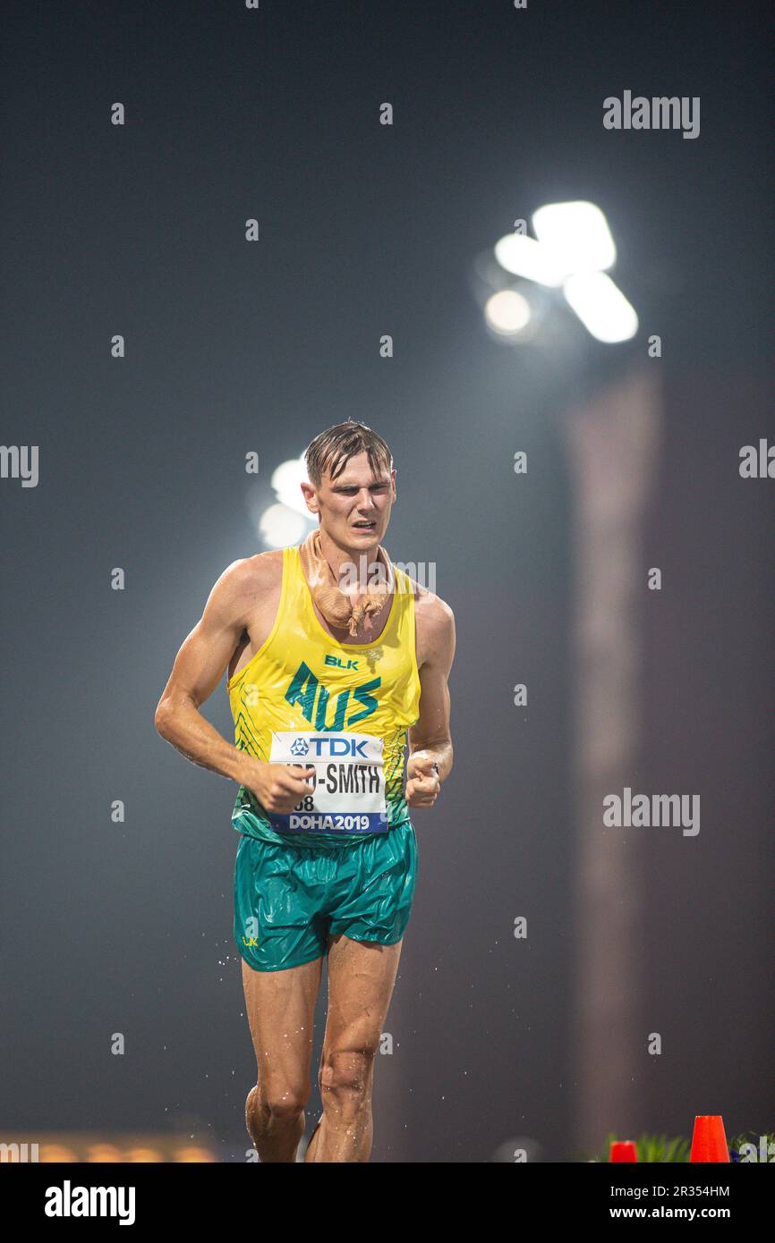 Dane BIRD-SMITH running the 20 Kilometres Race Walk at the 2019 World ...