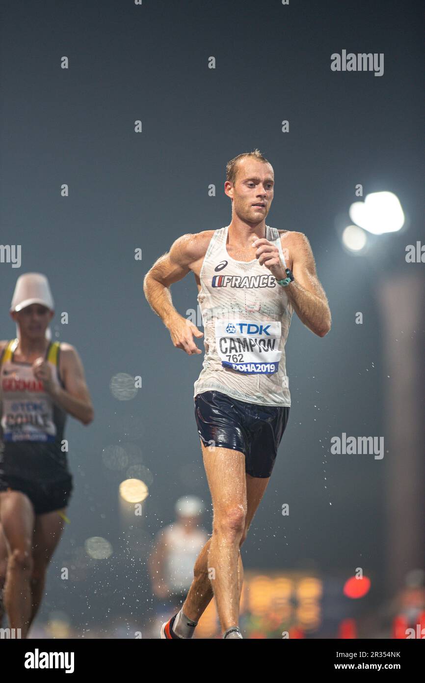 Kevin CAMPION running the 20 Kilometres Race Walk at the 2019 World ...