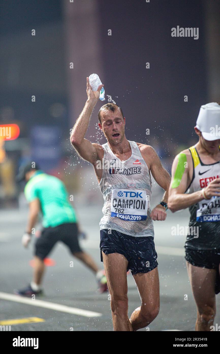 Kevin CAMPION running the 20 Kilometres Race Walk at the 2019 World ...