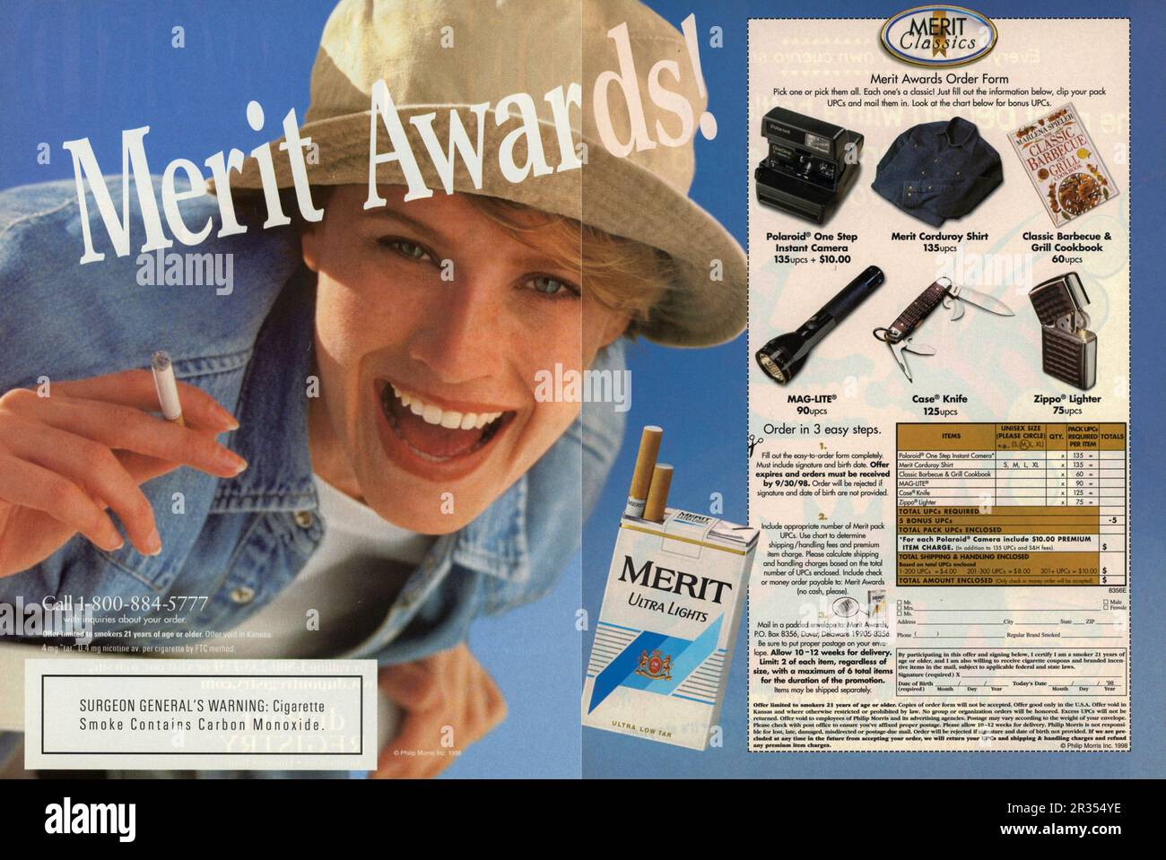 Vintage "Playboy" August 1998 Magazine Issue Advert, USA Stock Photo ...
