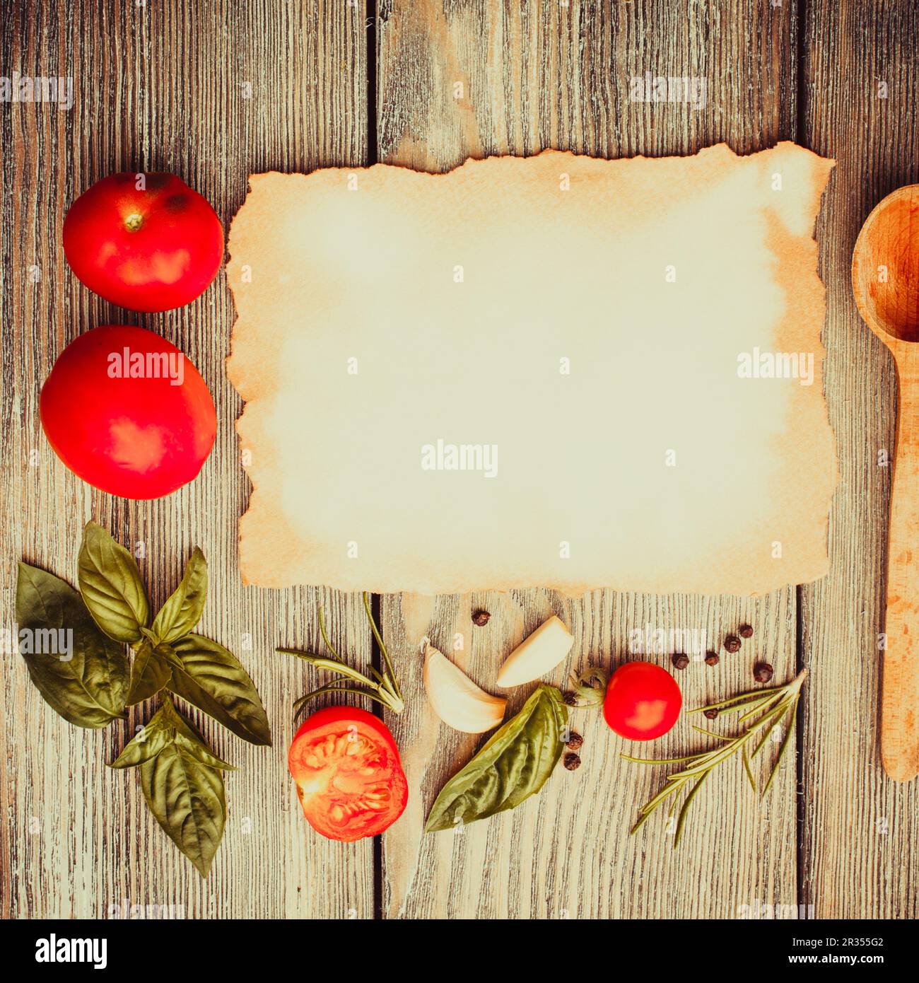 Paper recipe hi-res stock photography and images - Alamy