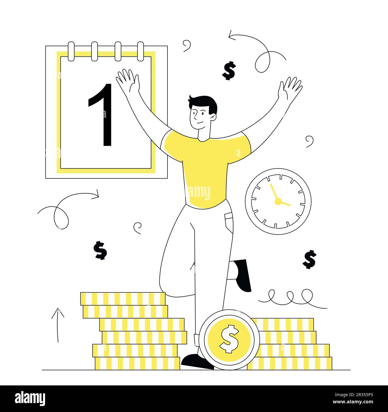 Payment wages concept Stock Vector Image & Art - Alamy