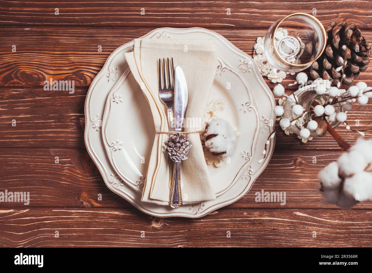 Christmas serving table Stock Photo - Alamy