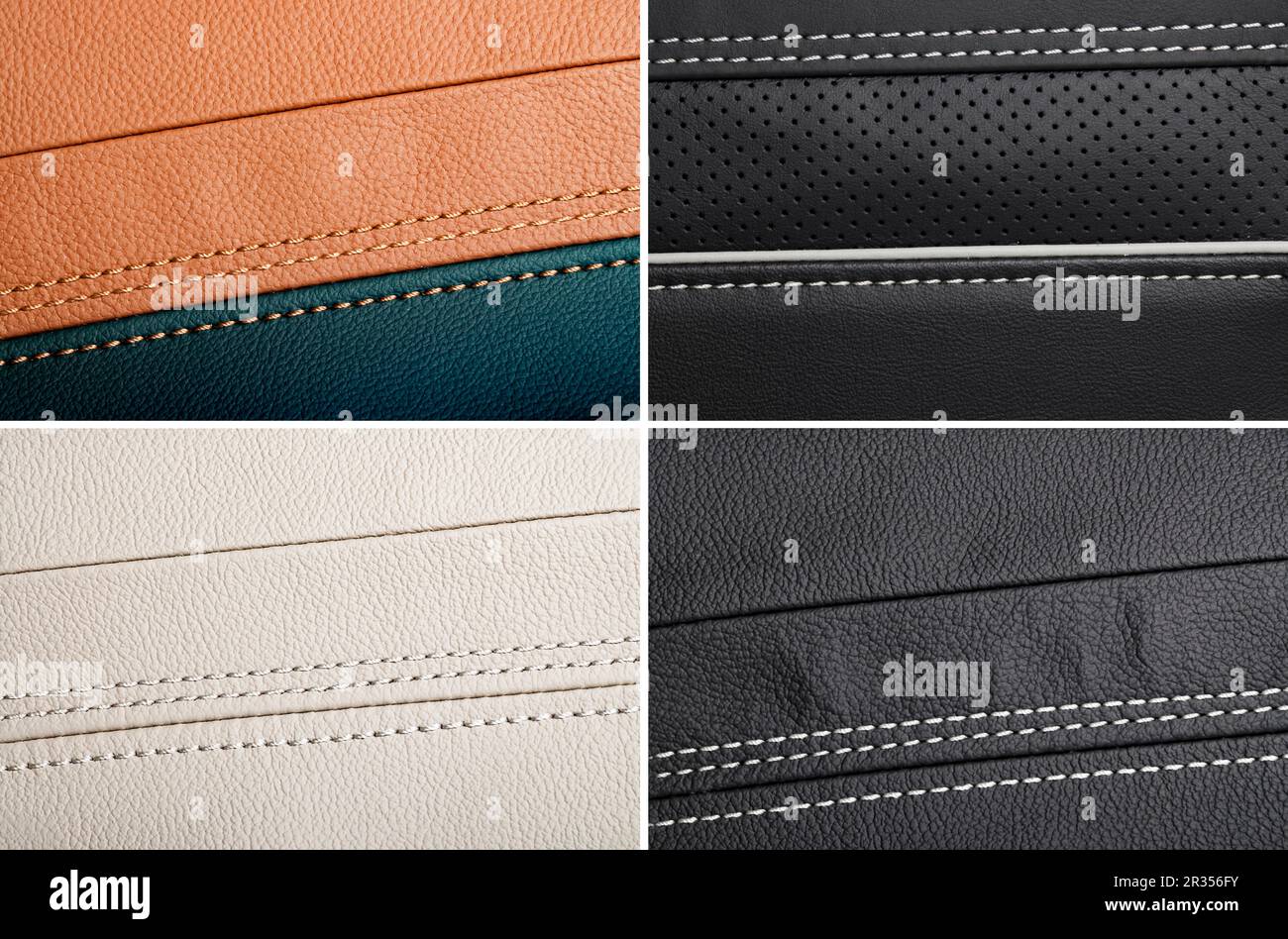 Collage of leather samples Stock Photo - Alamy