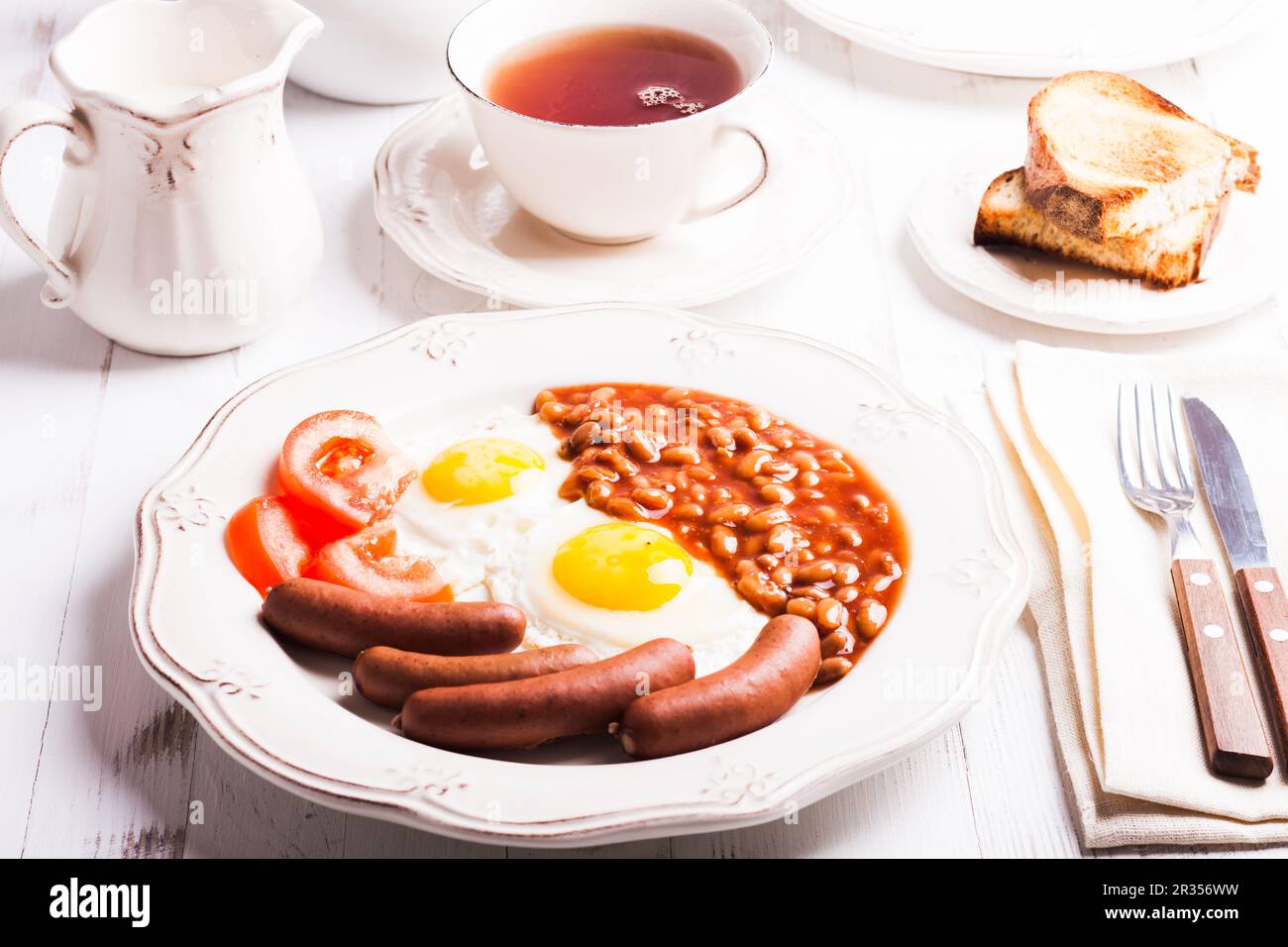 Full english breakfast tea hi-res stock photography and images - Alamy
