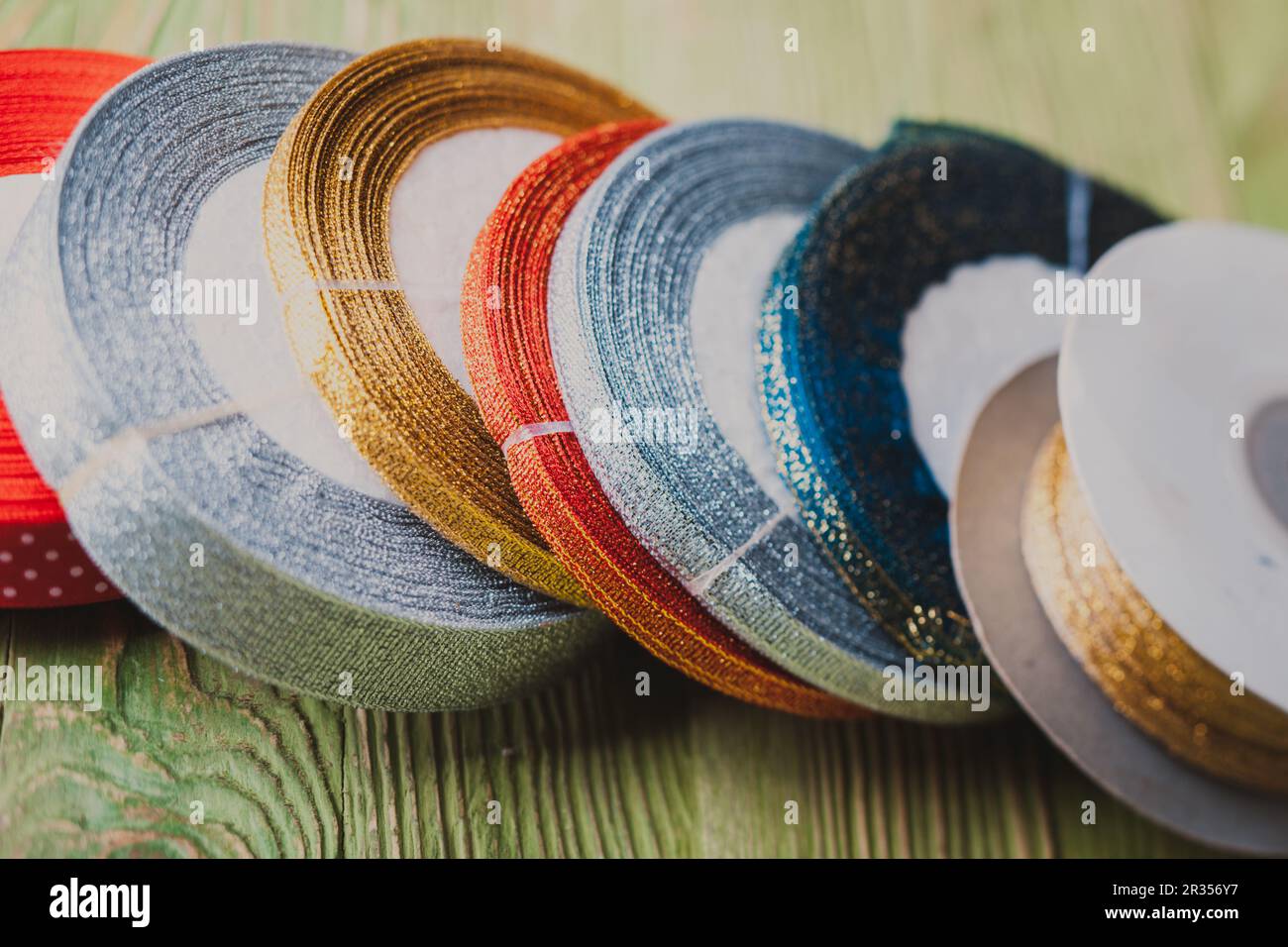 Rolls of ribbon hi-res stock photography and images - Alamy